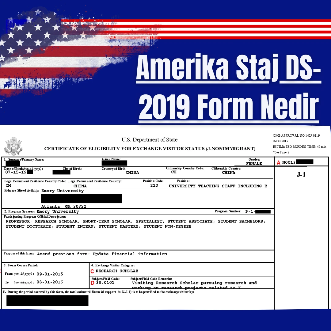 Amerika Staj DS-2019 Form Nedir - KAYZ International
